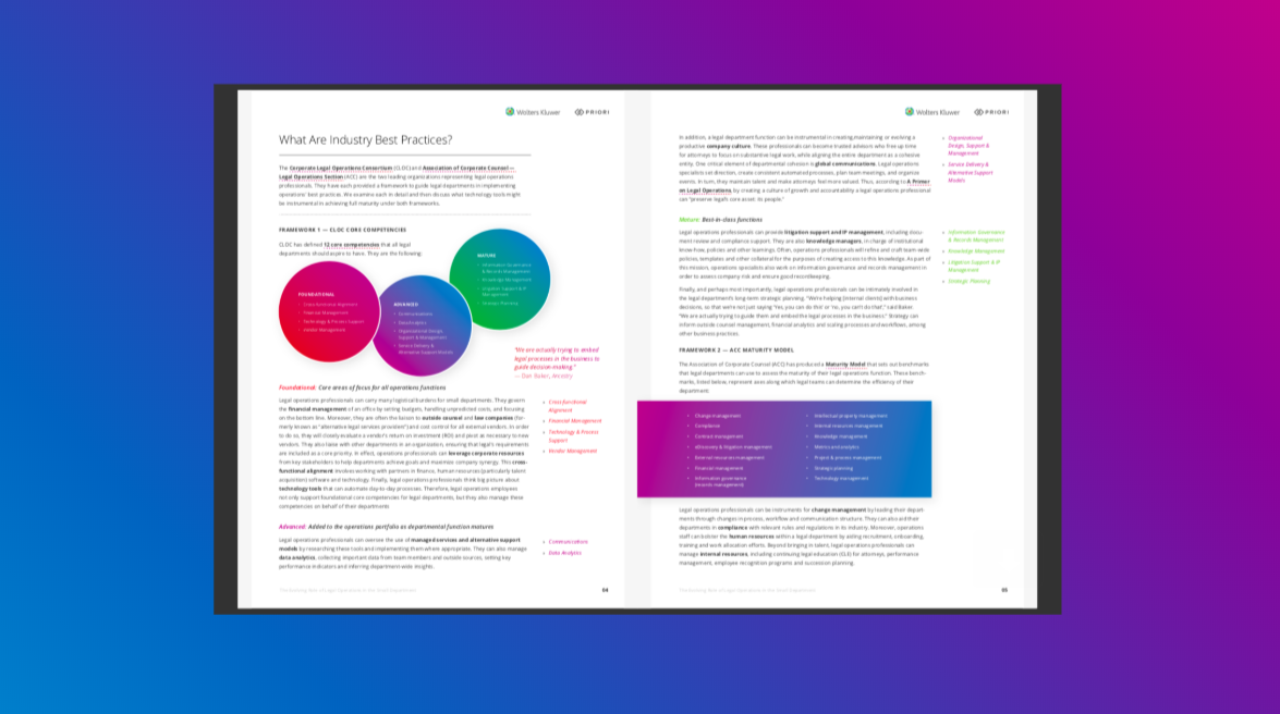 Priori and Wolters Kluwer Legal & Regulatory White Paper: The Evolving ...